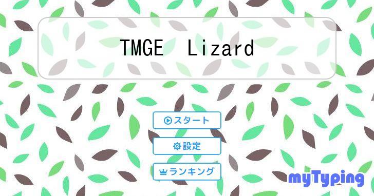 TMGE Lizard | タイピング練習の「マイタイピング」